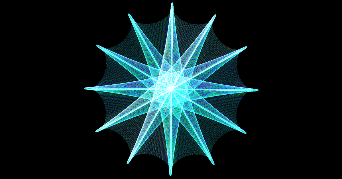 2D line drawing by trochoid